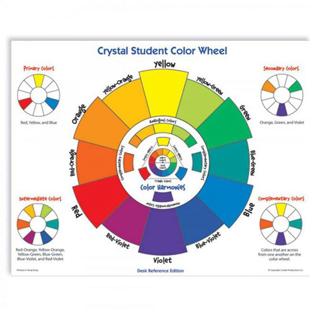 American Educational CP7229 Crystal Student Color Wheel Desk Ref ...