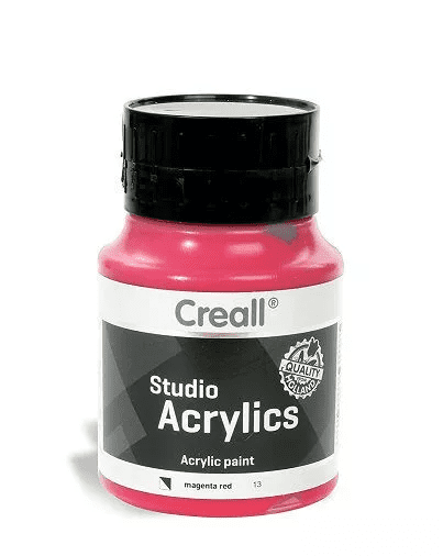 Creall Studio Acrylics, Acrylic Paint 500 ml, Magenta Red 13 - Walmart.com