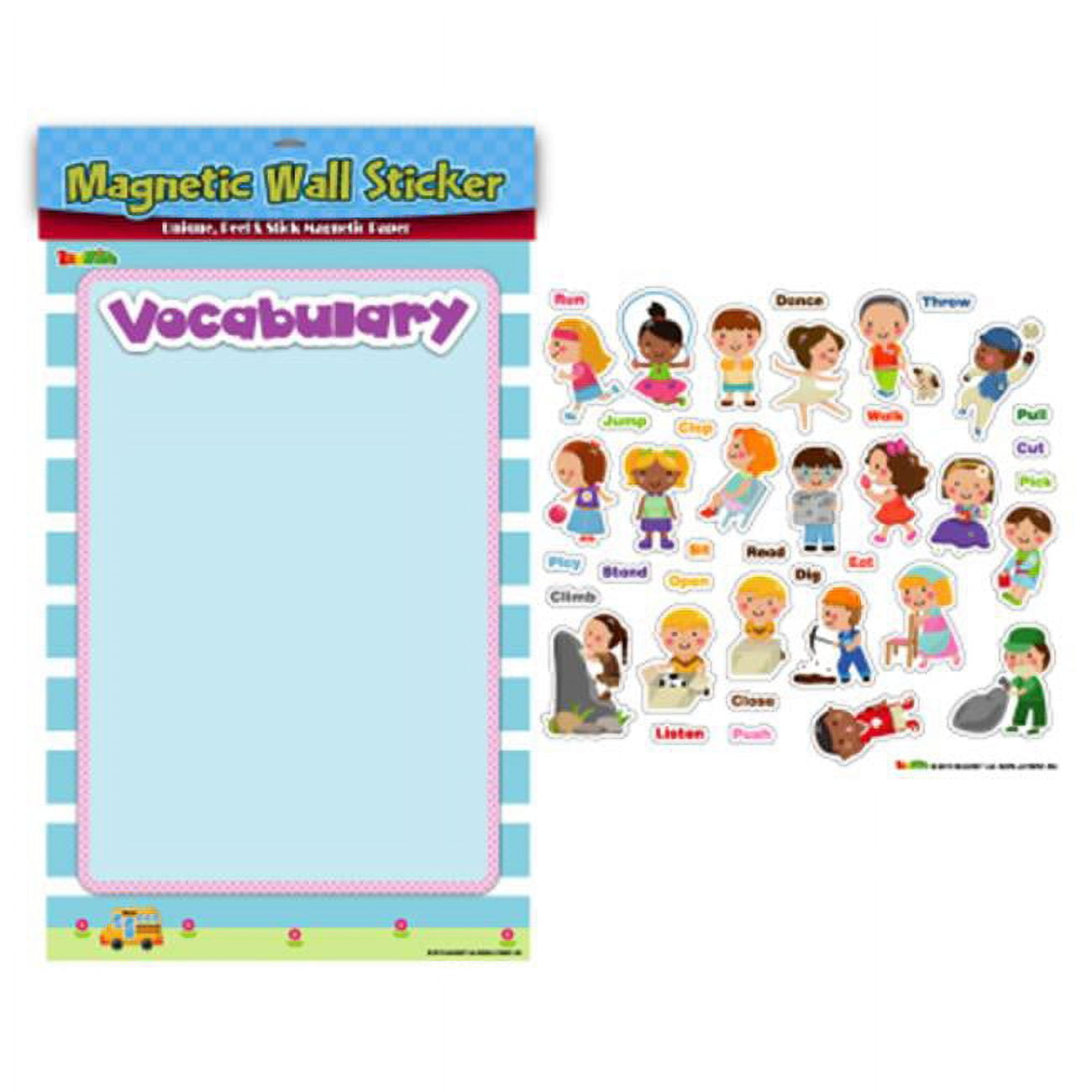 American Educational Products MAG-114 Verbs Magnetic Wall Sticker ...