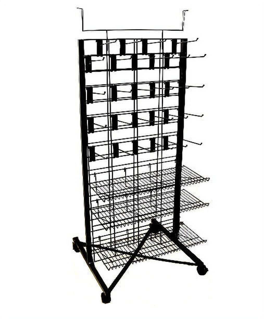 American Educational Rolling Shelf Rack in Black - 24" X 24" X 58.81 ...