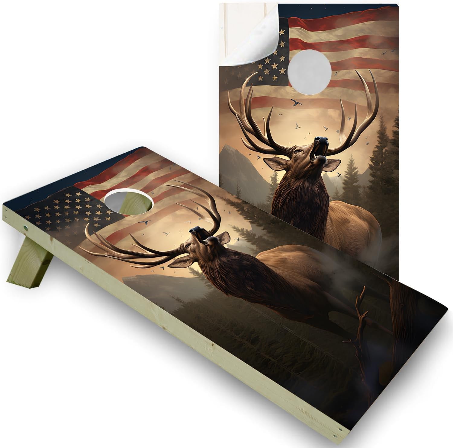 American Elks Cornhole Decal, Cornhole Board Vinyl Wraps Only - Durable ...