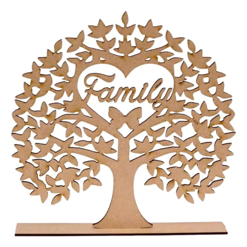 American Elm Family Tree Frame Set Wooden Shapes for Crafts Wooden ...