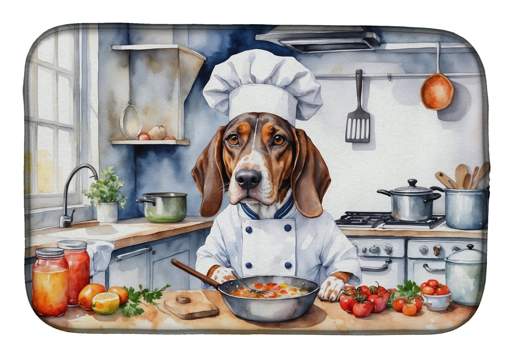 American English Coonhound The Chef Dish Drying Mat - Walmart.com