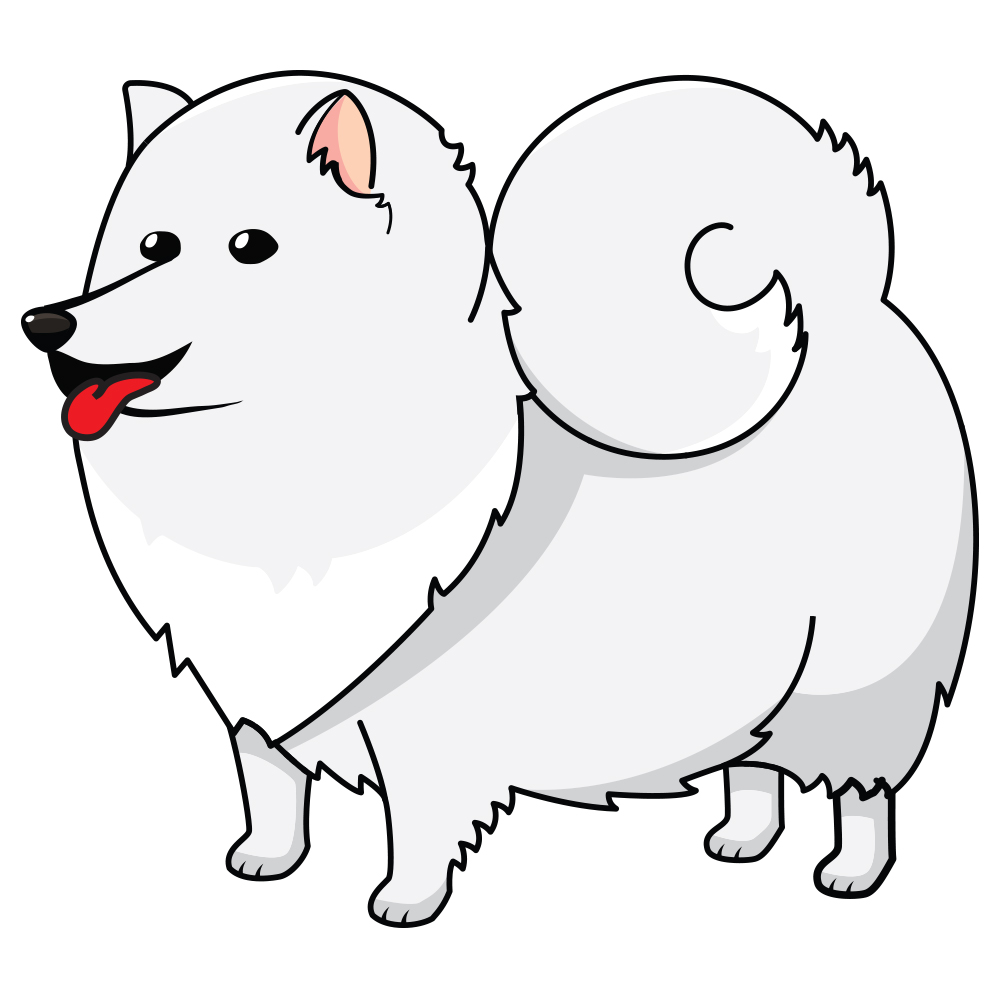 American Eskimo Dog Decal | Indoor/Outdoor | Dog Lover Super Cute ...