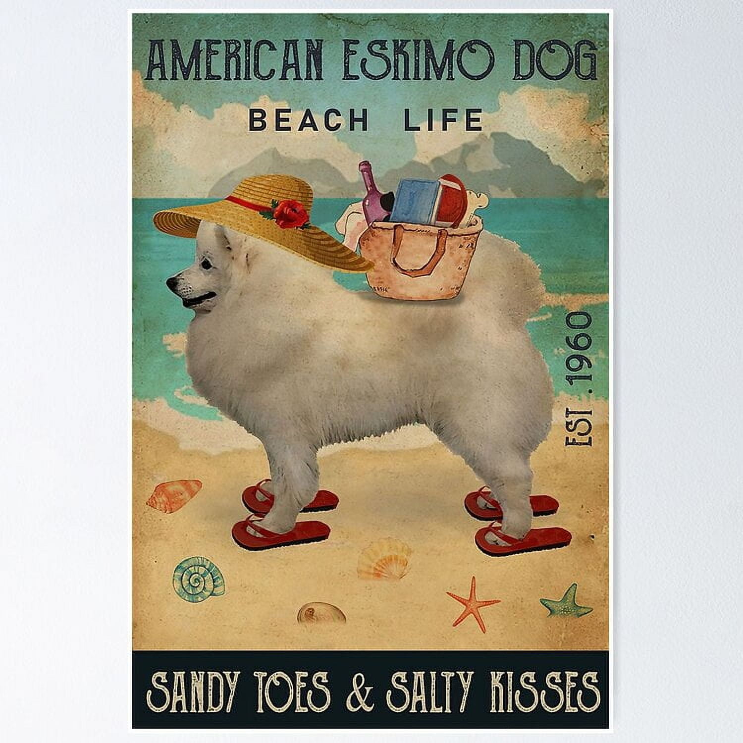 American Eskimo Dog Poster- Unframed Poster | Wall Art | Perfect For ...