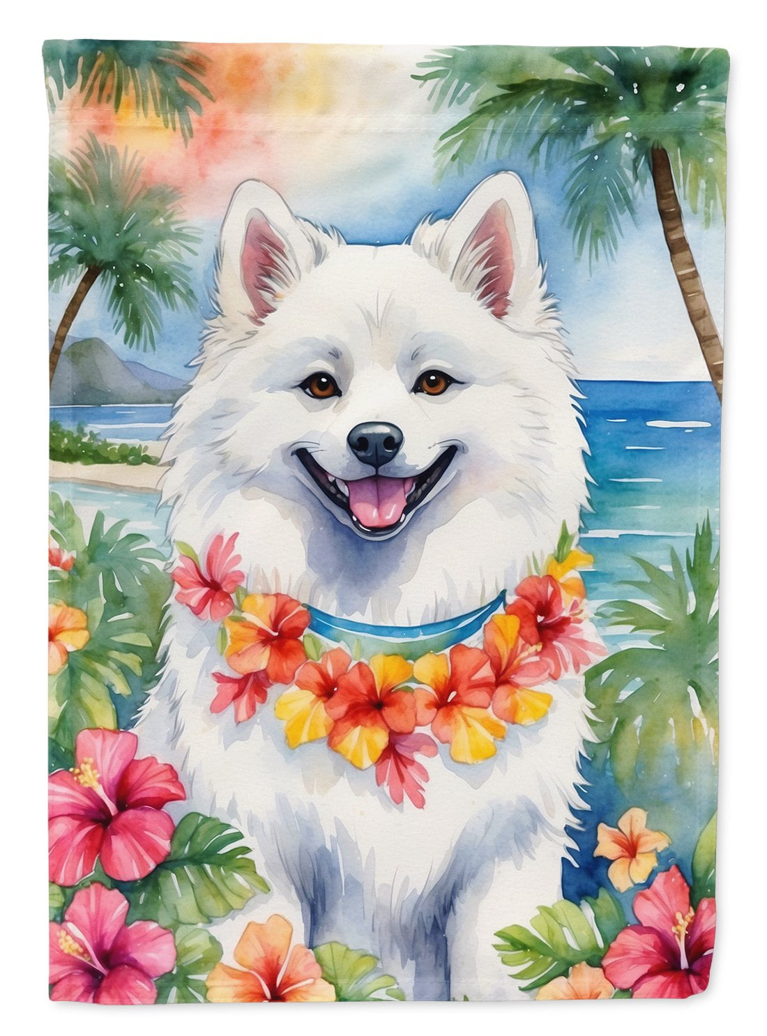 American Eskimo Luau House Flag 28 in x 40 in - Walmart.com