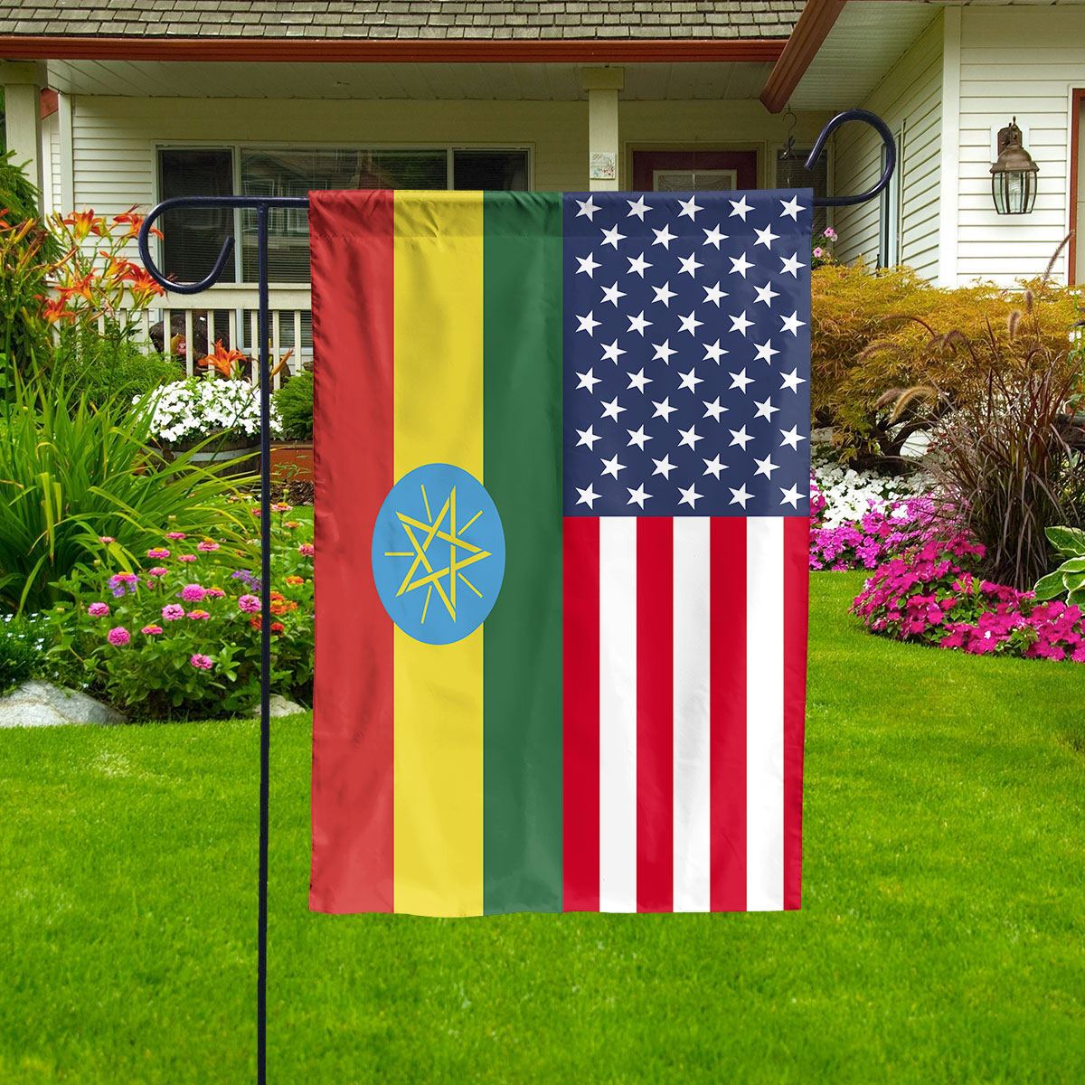 American Ethiopia Flag Ethiopian Friendship U.S.A Memorial Day ...