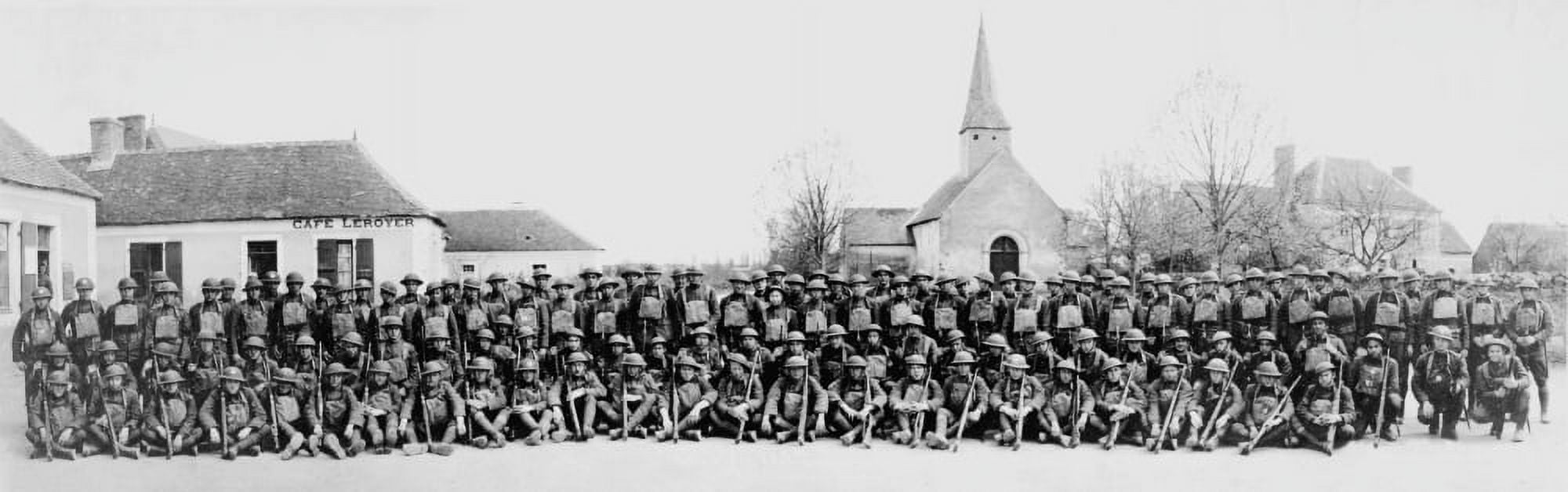 American Expeditionary Force. Co. 'B' Of The 113Th Infantry In France ...