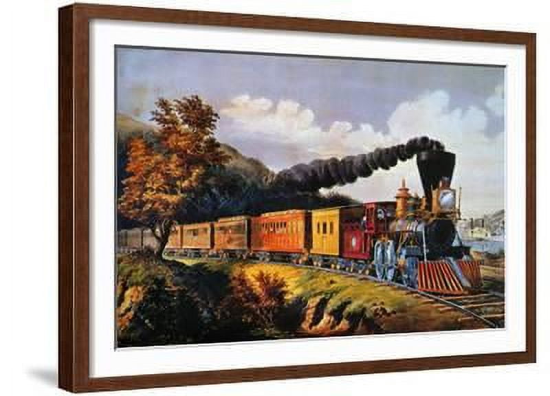 American Express Train, Transportation World Culture Framed Art Print ...