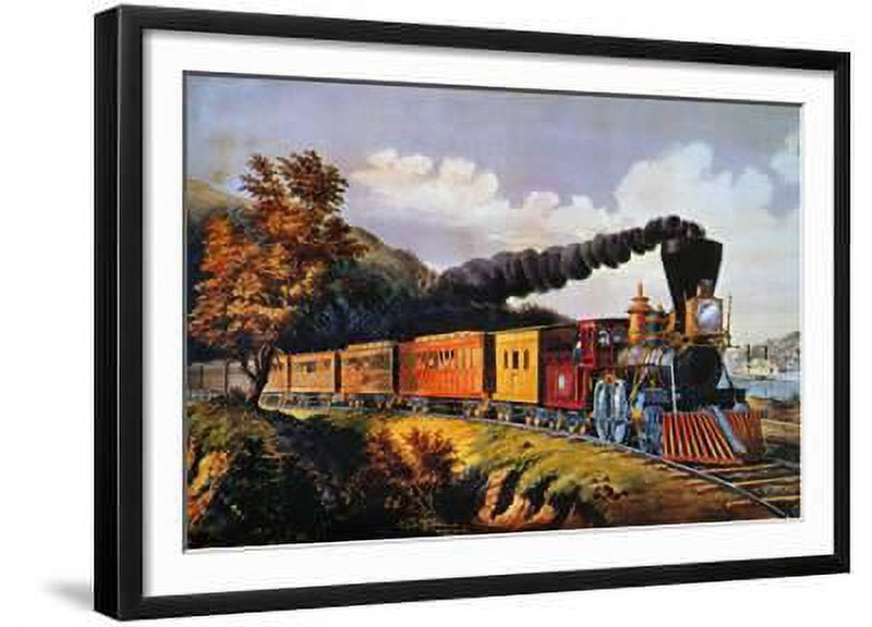 American Express Train, Transportation World Culture Framed Art Print ...