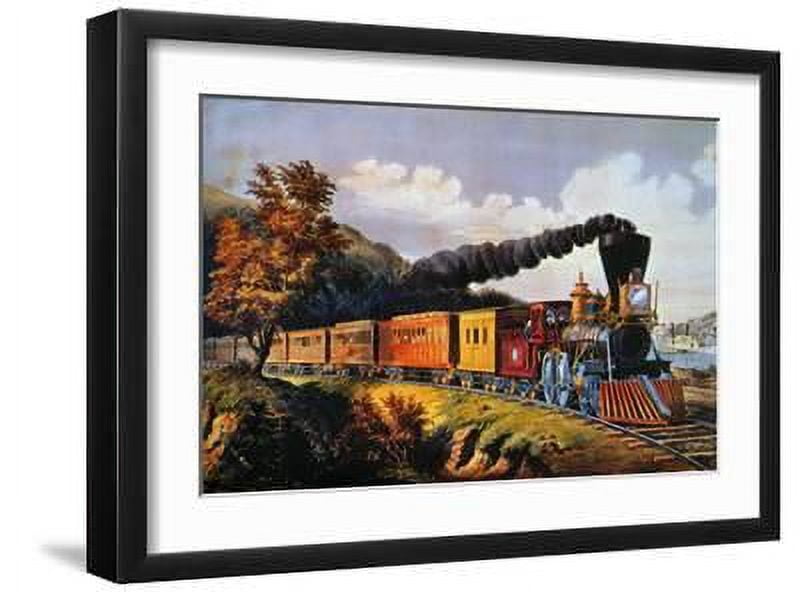 American Express Train, Transportation World Culture Framed Art Print ...