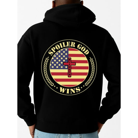 American Faith hoodies Christianity for men polyester black Casual Outdoor Jogging & Fitness ...