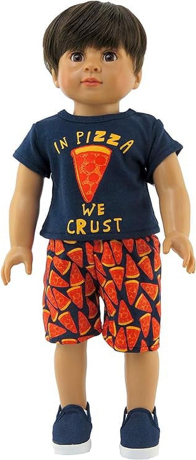 American Fashion World Pizza Outfit for 18inch Dolls - Walmart.com