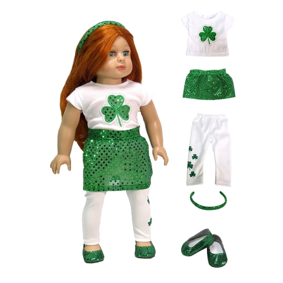 American Fashion World St. Patrick’s Day Outfit with Headband and Shoes ...