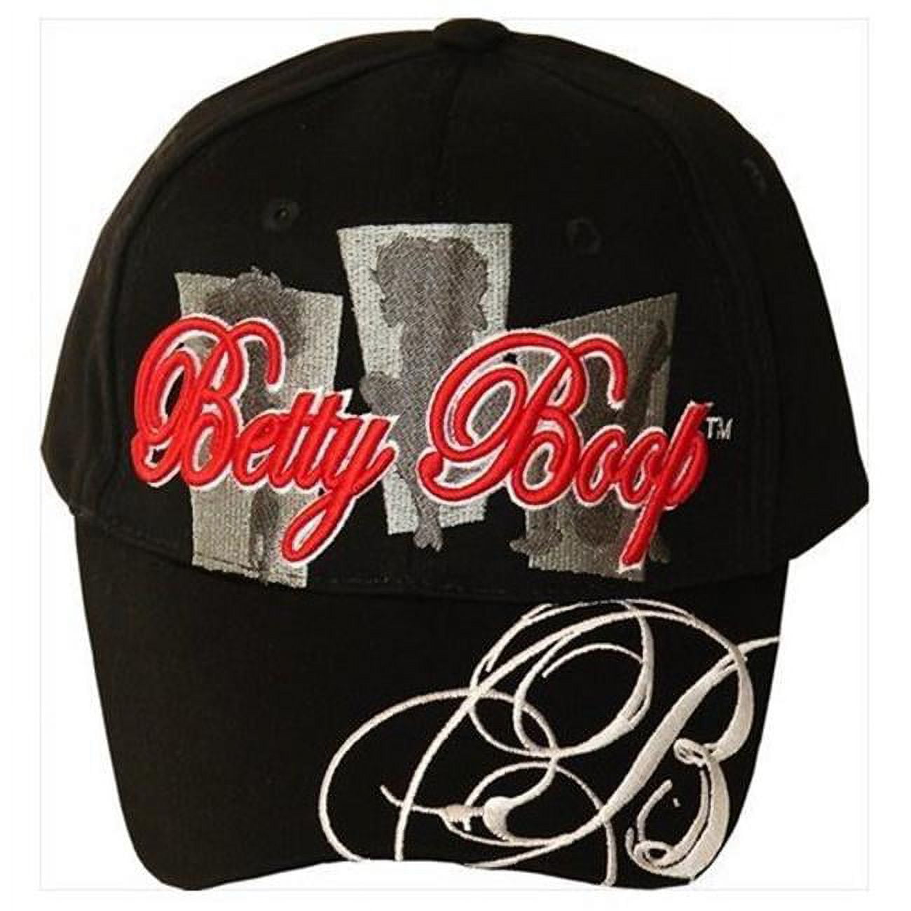 American Favorites Betty Three Silhouette Black Baseball Cap - Walmart.com