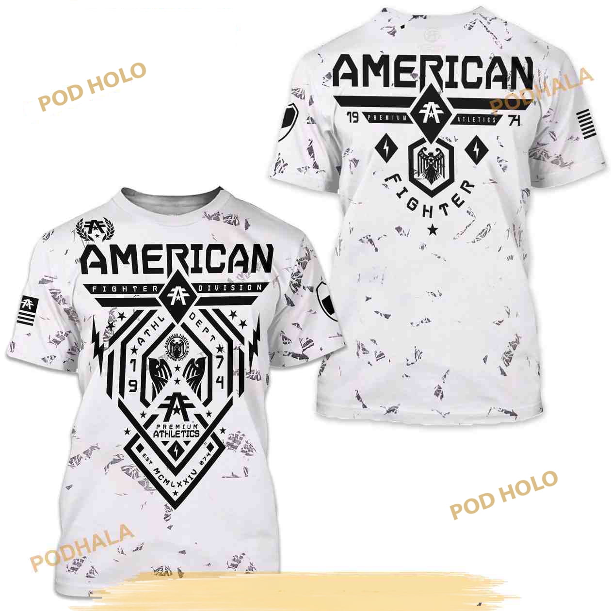 American Fighter Fairbanks Men 3D Shirt Ss - Walmart.com