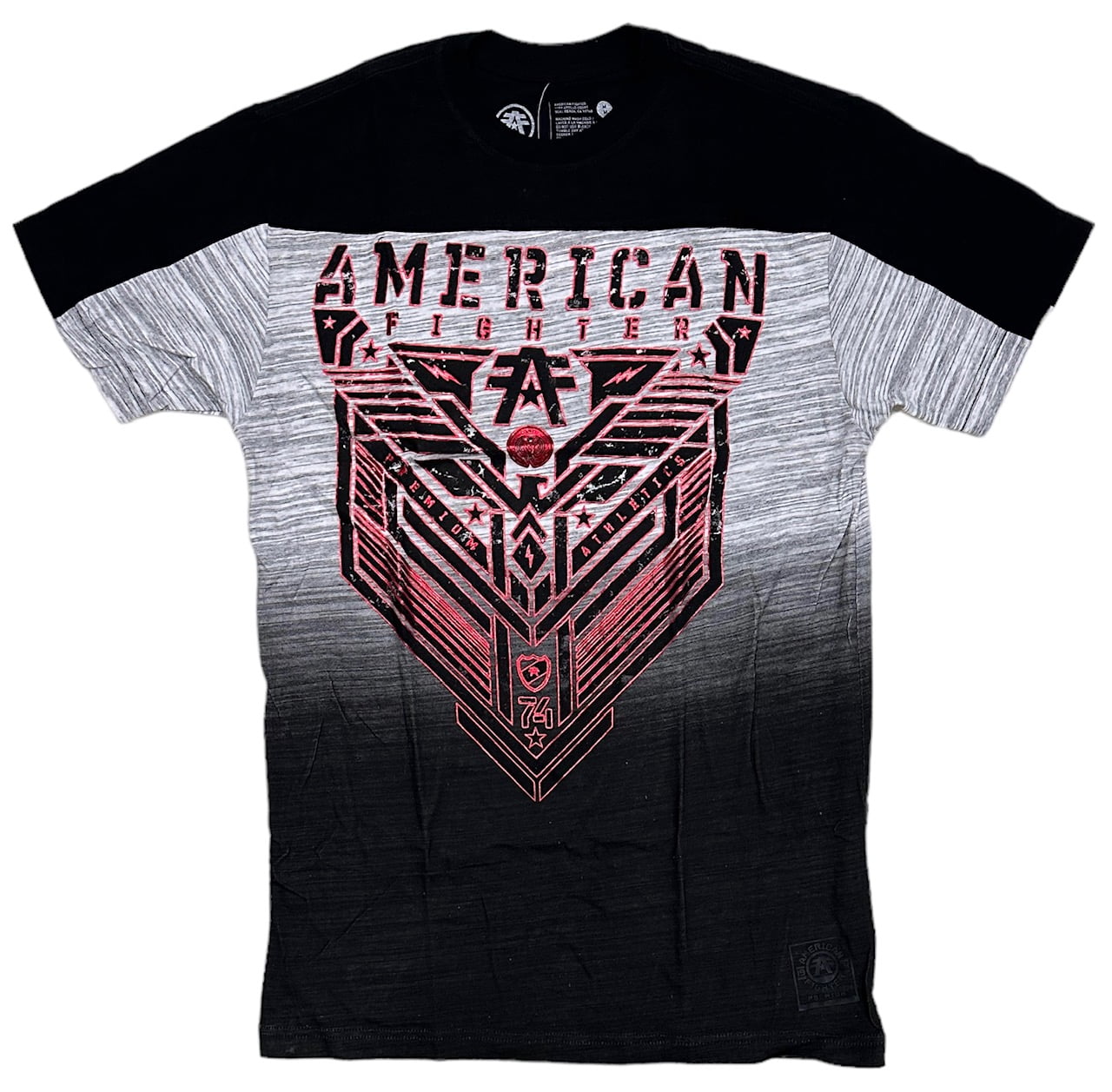 American Fighter Men's Finley Red Reactive Colorblock Marble Dip Dye ...