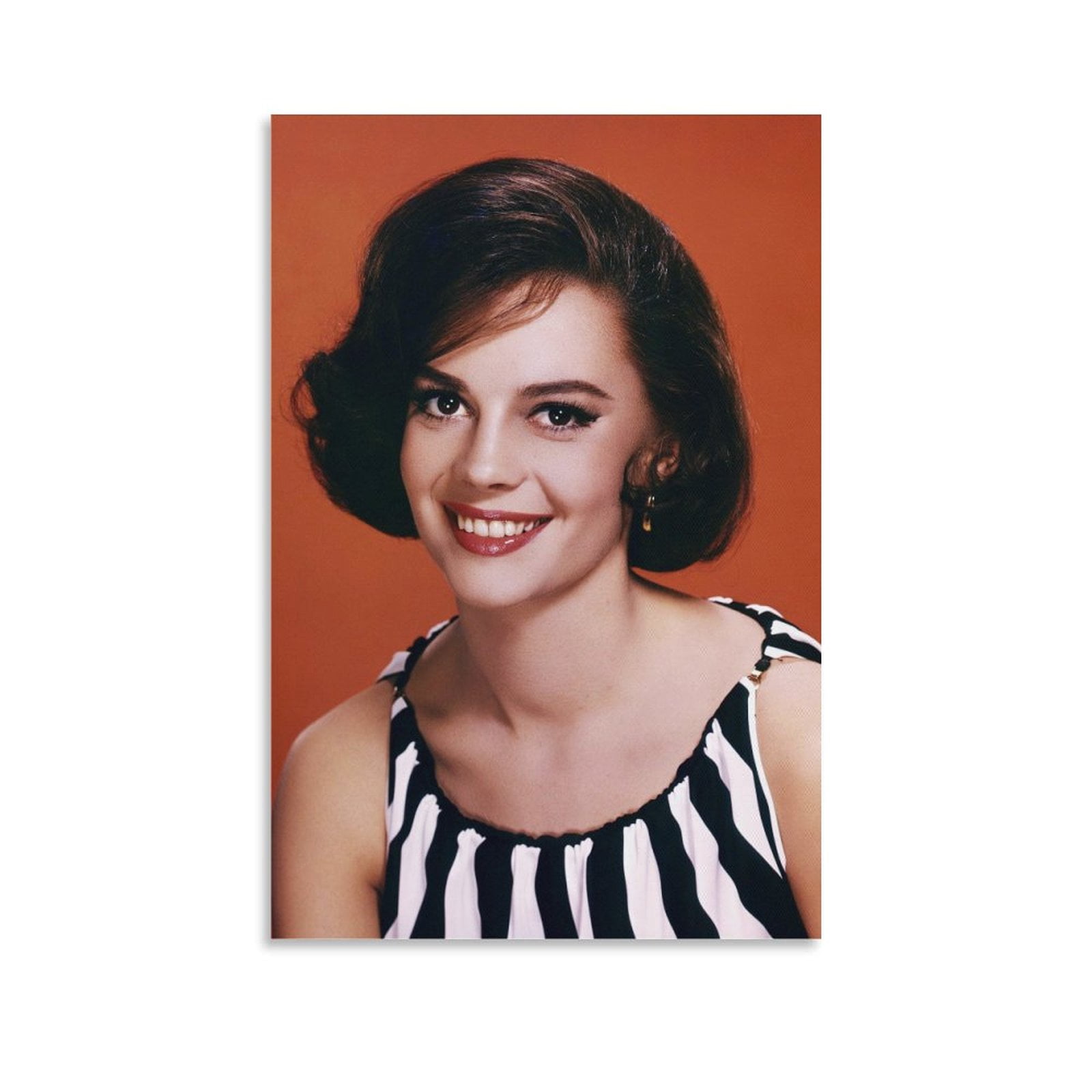 American Film Actresses Natalie Wood Smile Retro Celebrity Poster Home ...