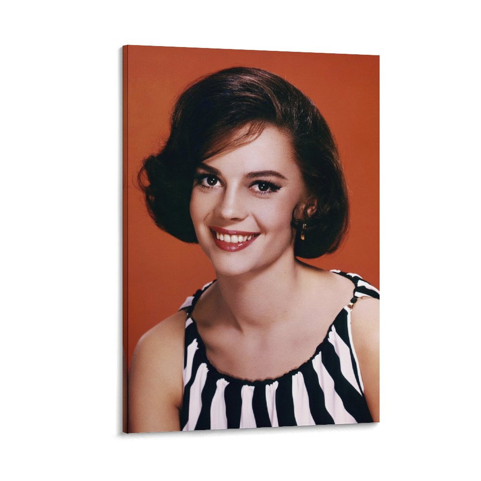 American Film Actresses Natalie Wood Smile Retro Celebrity Poster ...