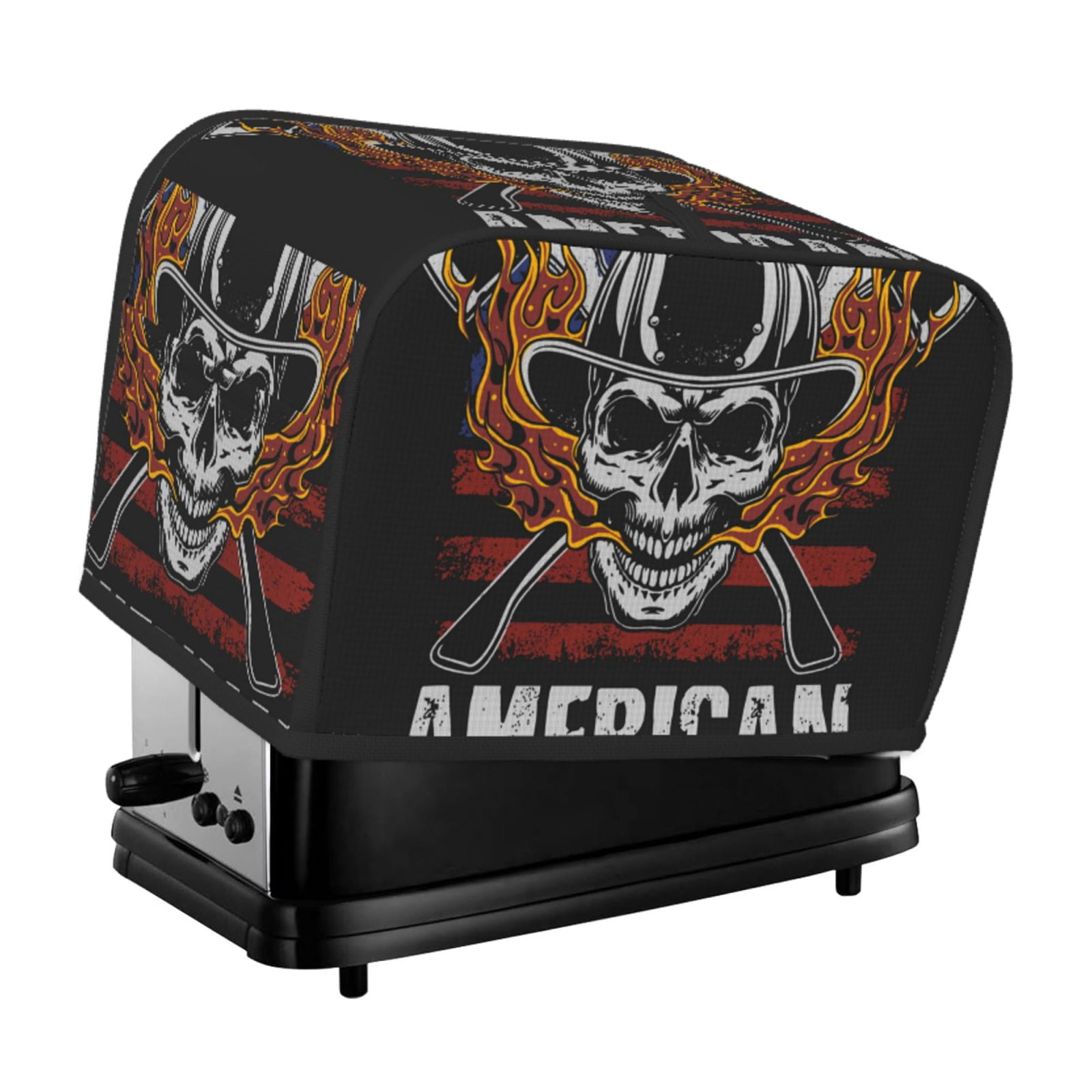 American Fire Fighter Skull 2 Slice Toaster Cover Bread Maker Dust ...