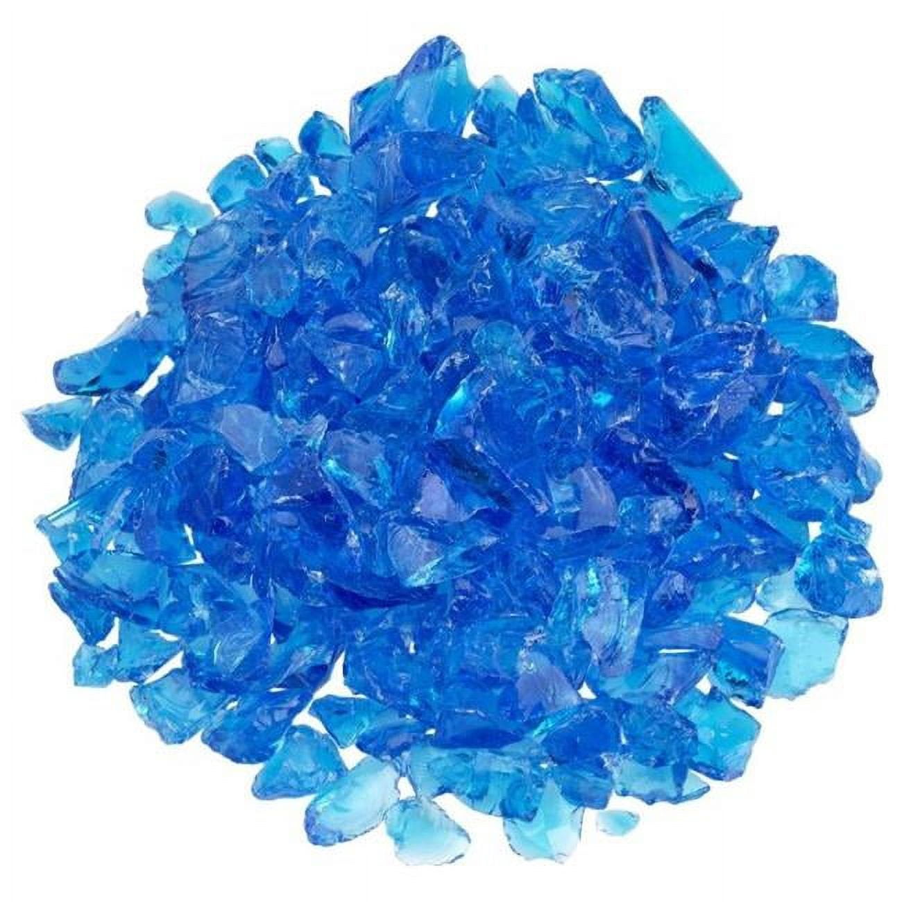 American Fire Glass CG-TURQUOISE-M-10-J Turquoise Recycled Fire Pit ...