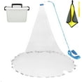 American Fishing Cast Net with Storage Box Casting Nets Freshwater ...