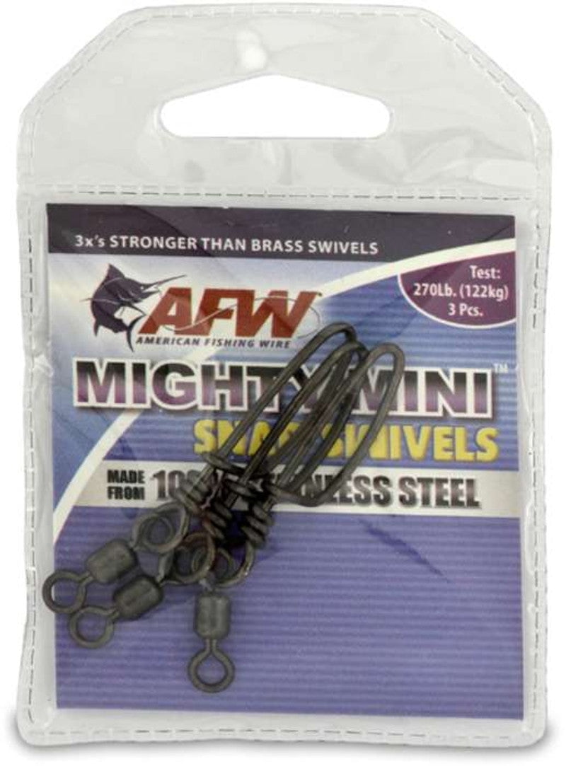 American Fishing Wire Mightymini Snap/Swivels 270# 3Pcs - 05631 ...