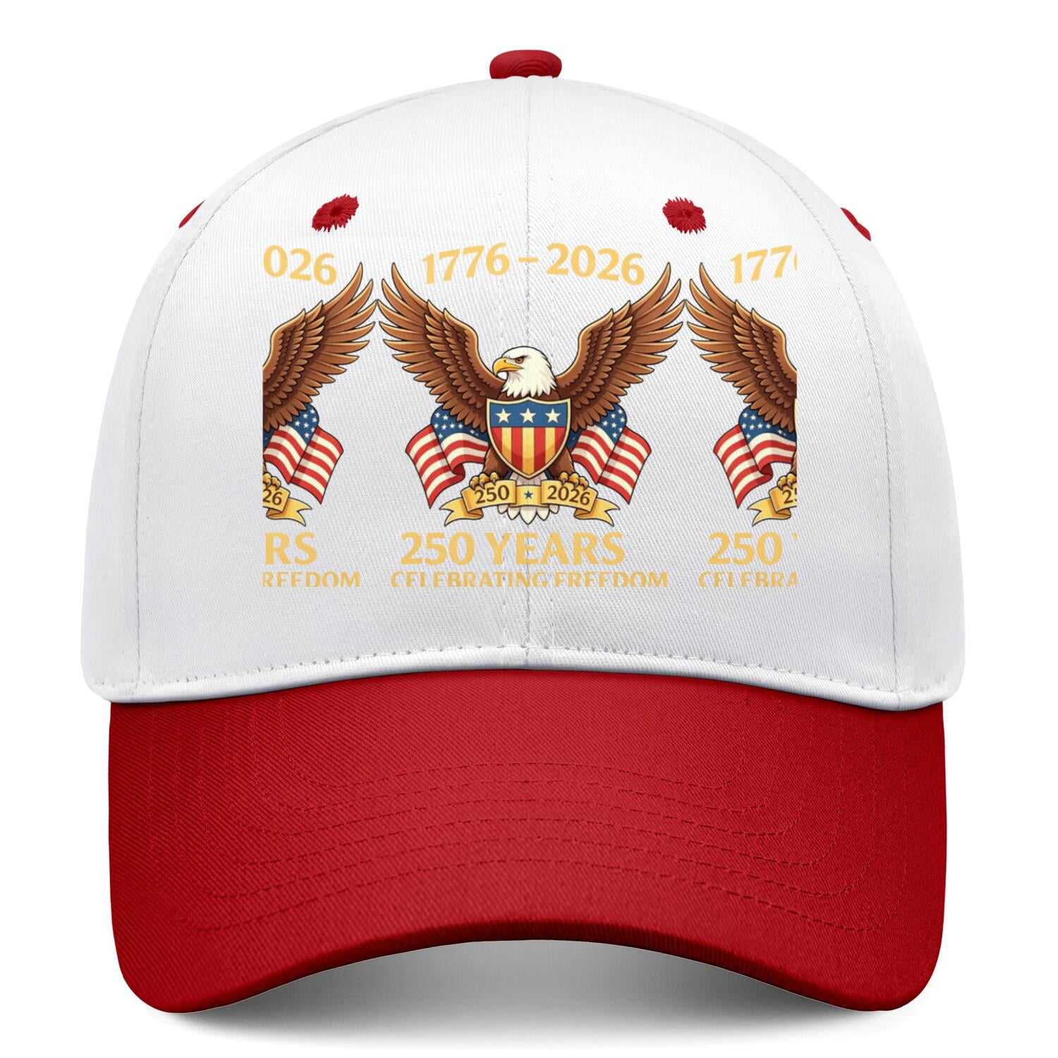 American Flag 1976-2026 4th of July National Day Baseball Cap Snapback ...