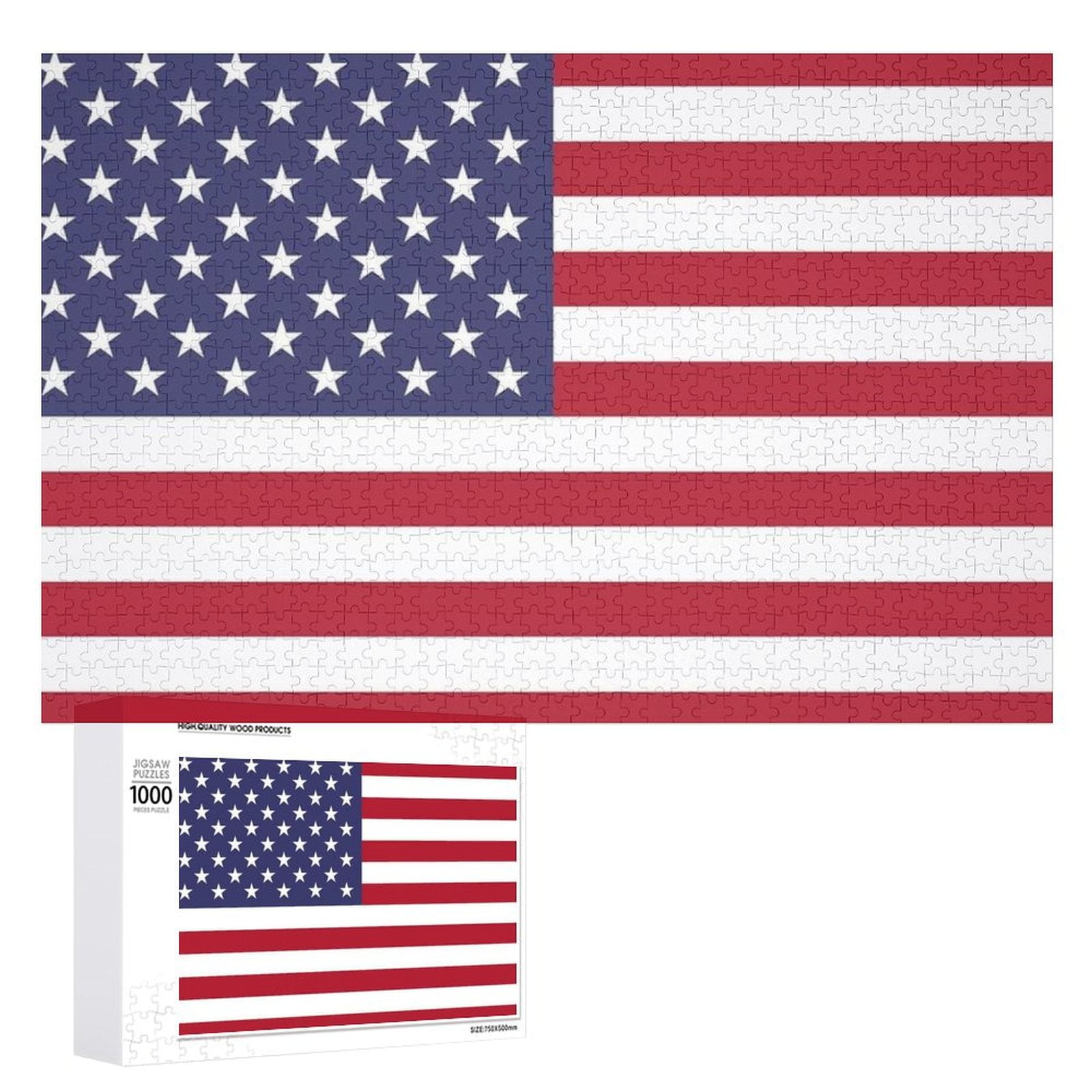 American Flag 2 Jigsaw Puzzles 1000 Pieces Cartoons Puzzle Cartoon ...