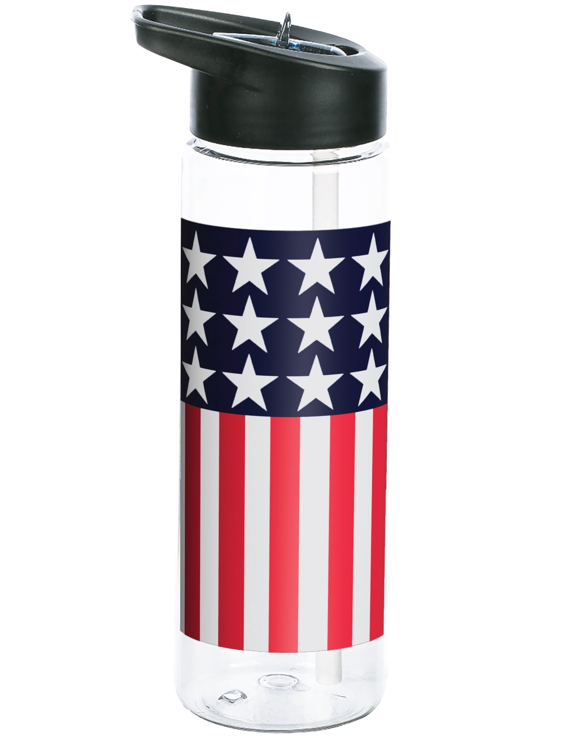 American Flag 24oz Plastic Water Bottle - Walmart.com