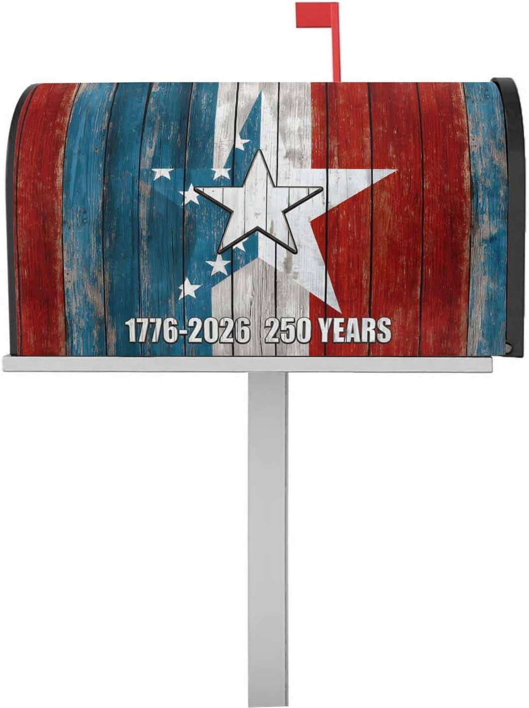 American Flag 250 Year Anniversary Mailbox Covers Magnetic, Teal Red ...