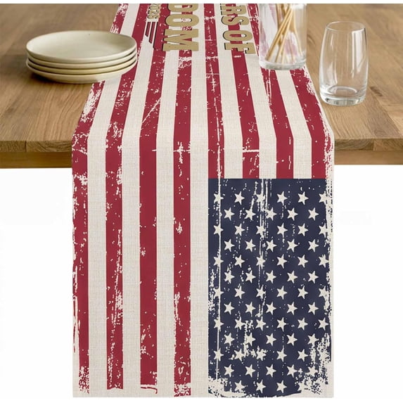 American Flag 250 Year Anniversary Table Runner 72 Inches Long ...
