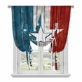 American Flag 250 Year Anniversary Tie Up Curtains for Window, Thermal ...