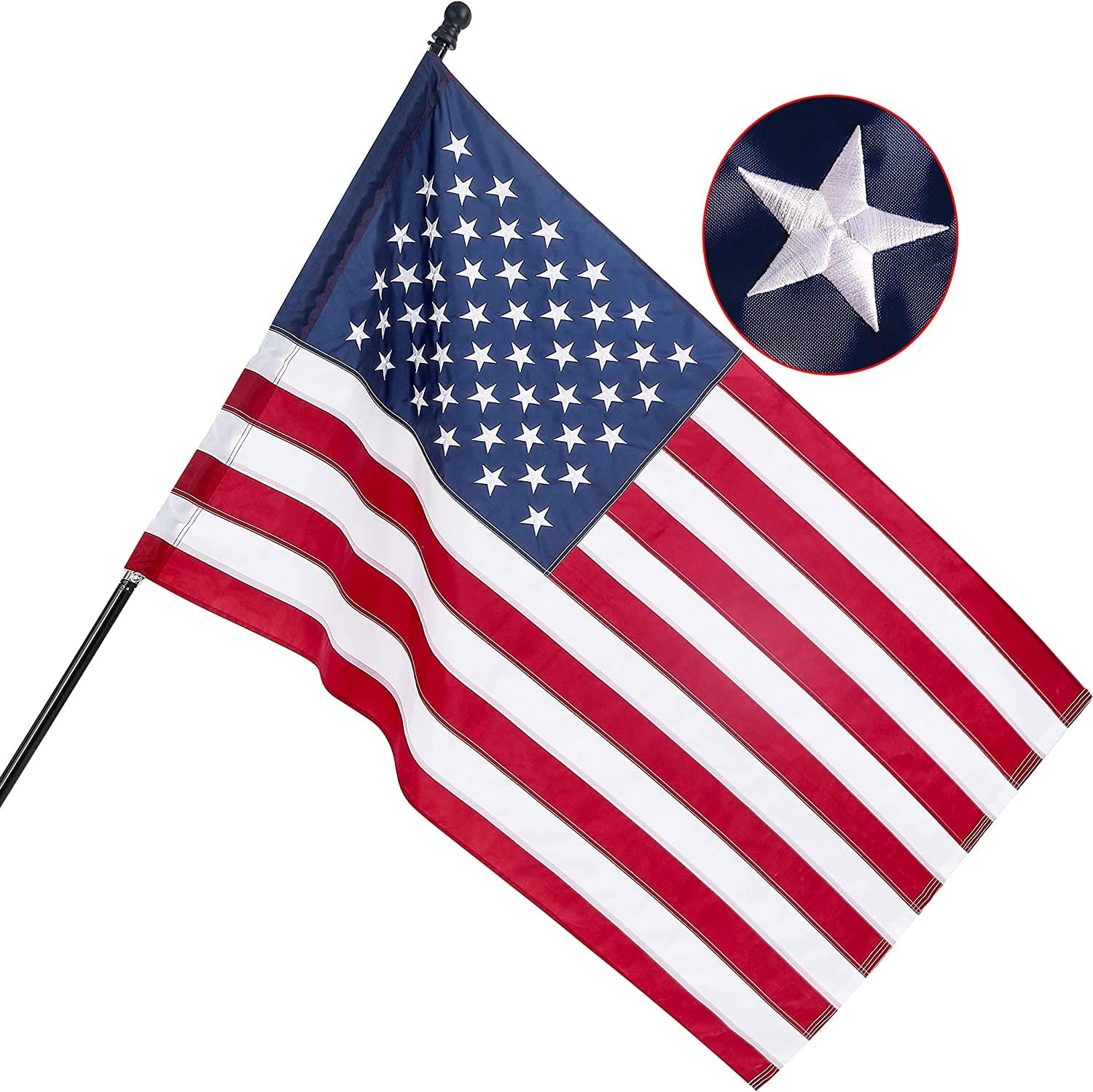 American Flag 2x3 ft Outdoor,US Outside 2x3,Heavy Duty Durable Outdoors ...