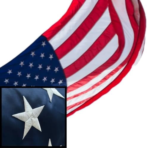 American Flag, 3x5 Ft, Extreme Heavy Duty 200D Pure Nylon, Double Sided ...