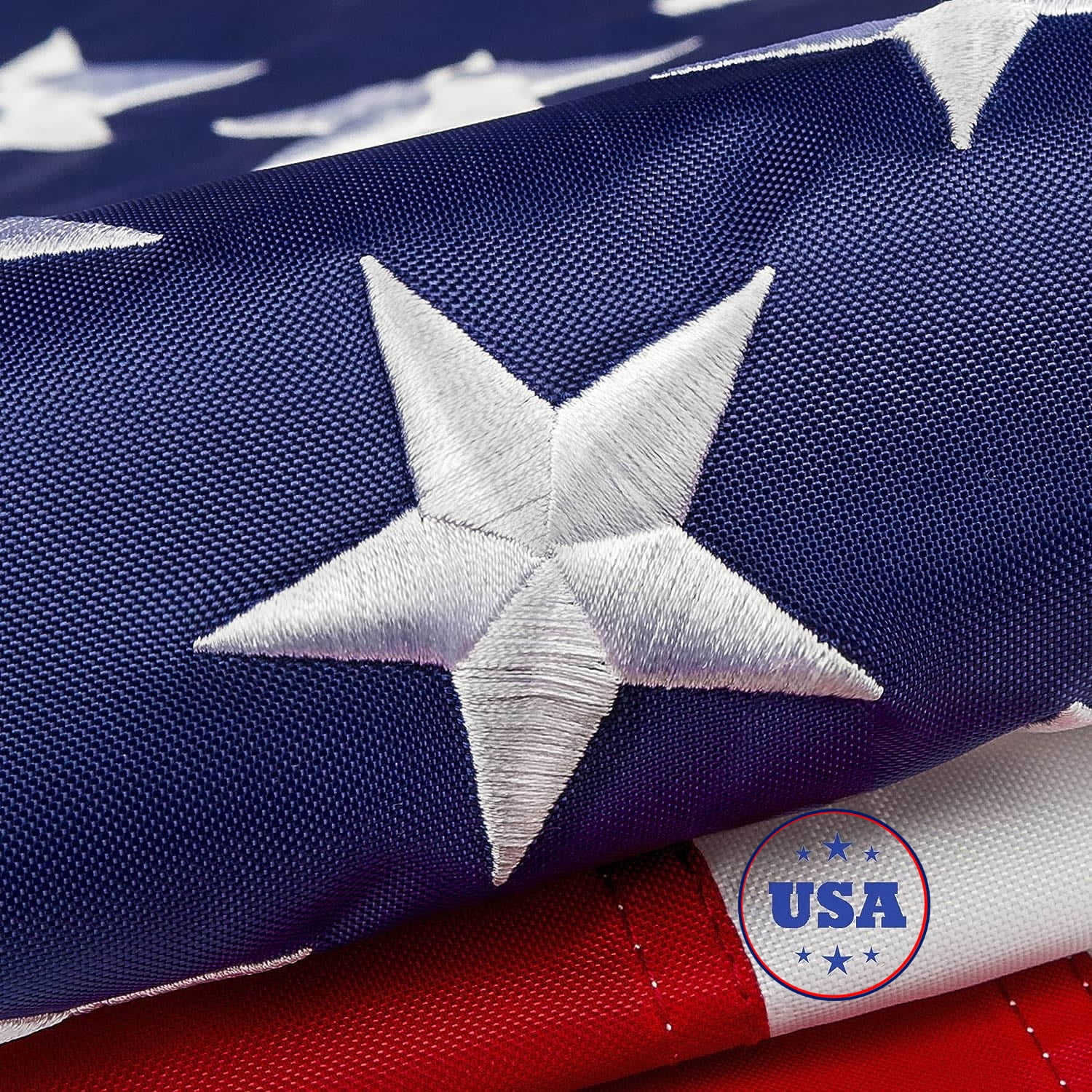 USA TOP Flags Heavy Duty 3x5 ft US Flag Outdoor with Embroidered Stars ...