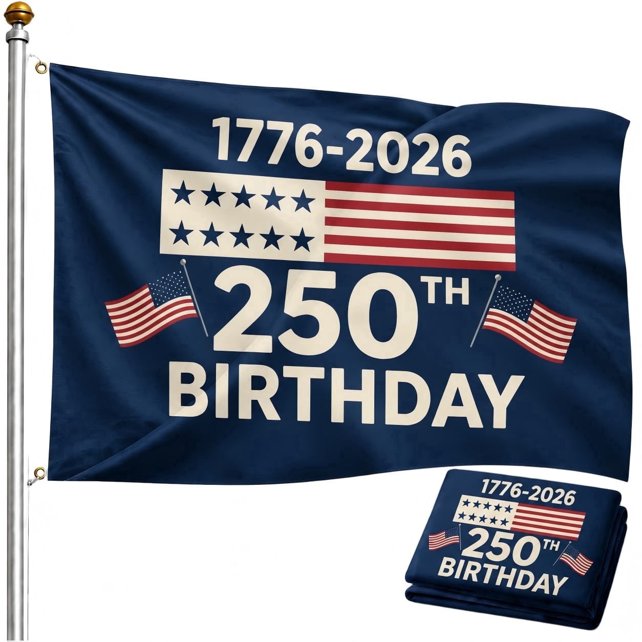 American Flag 3x5 Outdoor Heavy Duty, 250th Anniversary USA Flag 1776 ...