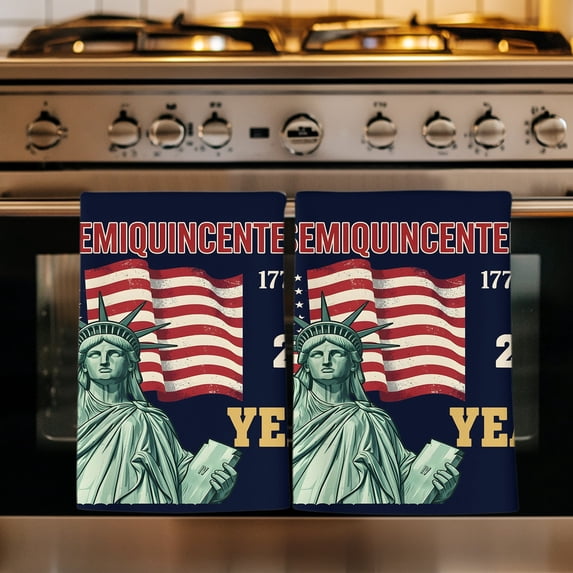 American Flag 4th of July Kitchen Towels Set of 4, 250 Independence Day ...