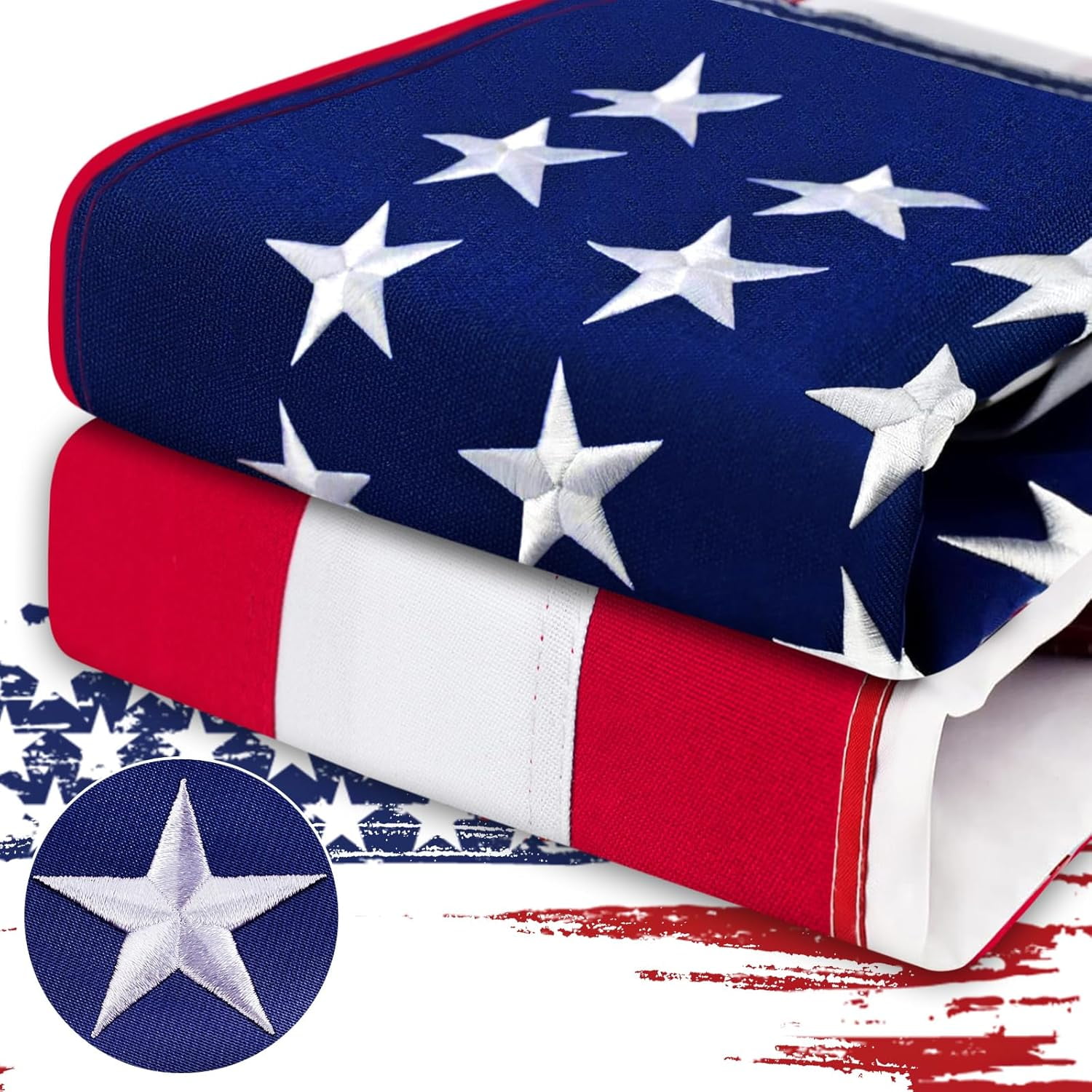 American Flag 4x6 FT Outdoor Heavy Duty, Non Fade Resistant USA Flags ...