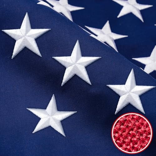 American Flag 6x10 FT TearProof Series, Heavy Duty Tough Spun Polyester ...