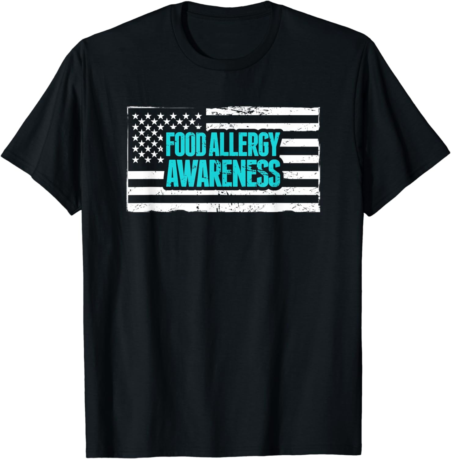 American Flag - Allergic Reaction Food Allergy T-Shirt - Walmart.com