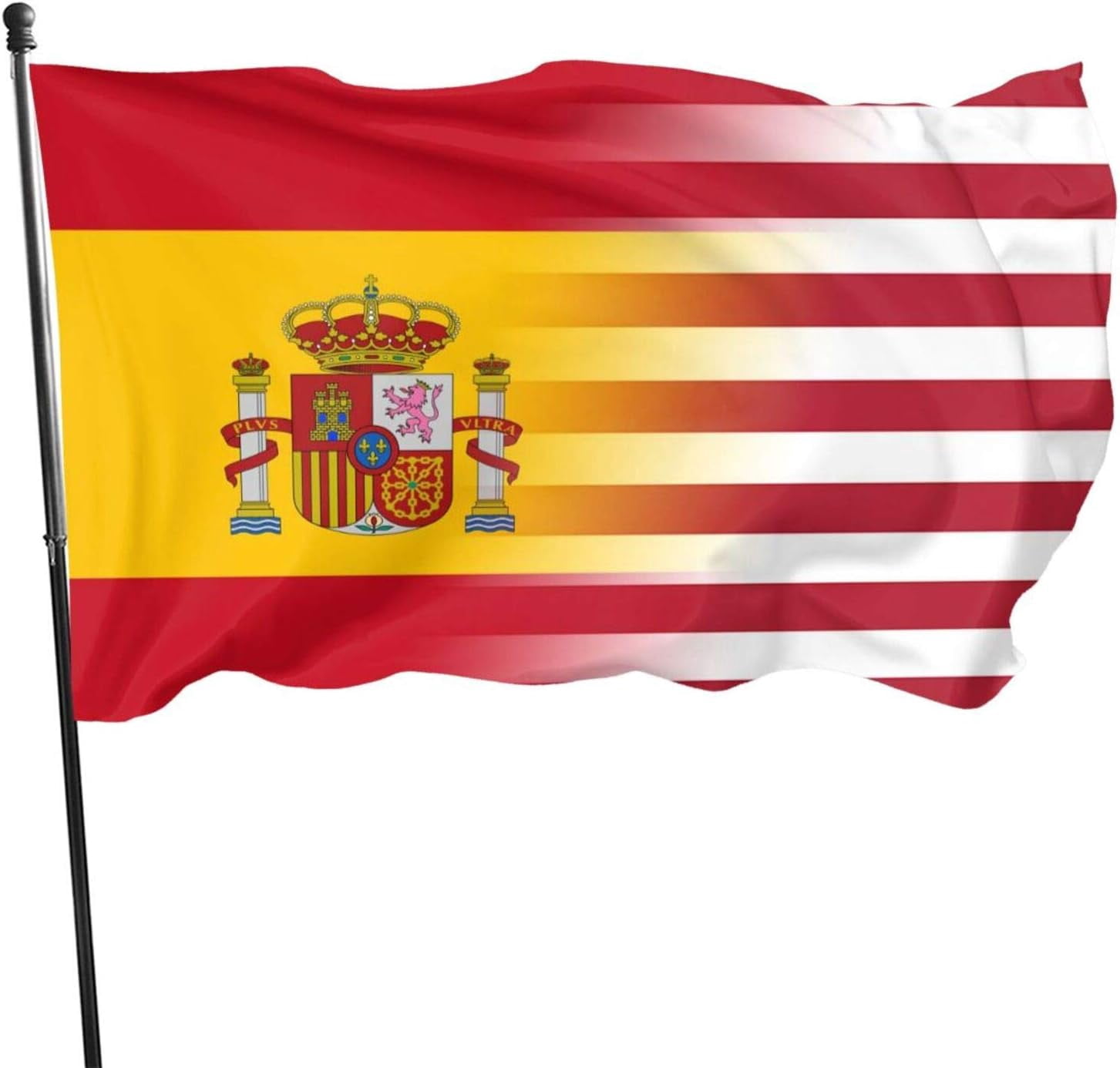 American Flag And Spanish Flag Banner Outdoor Indoor Decorative Garden ...