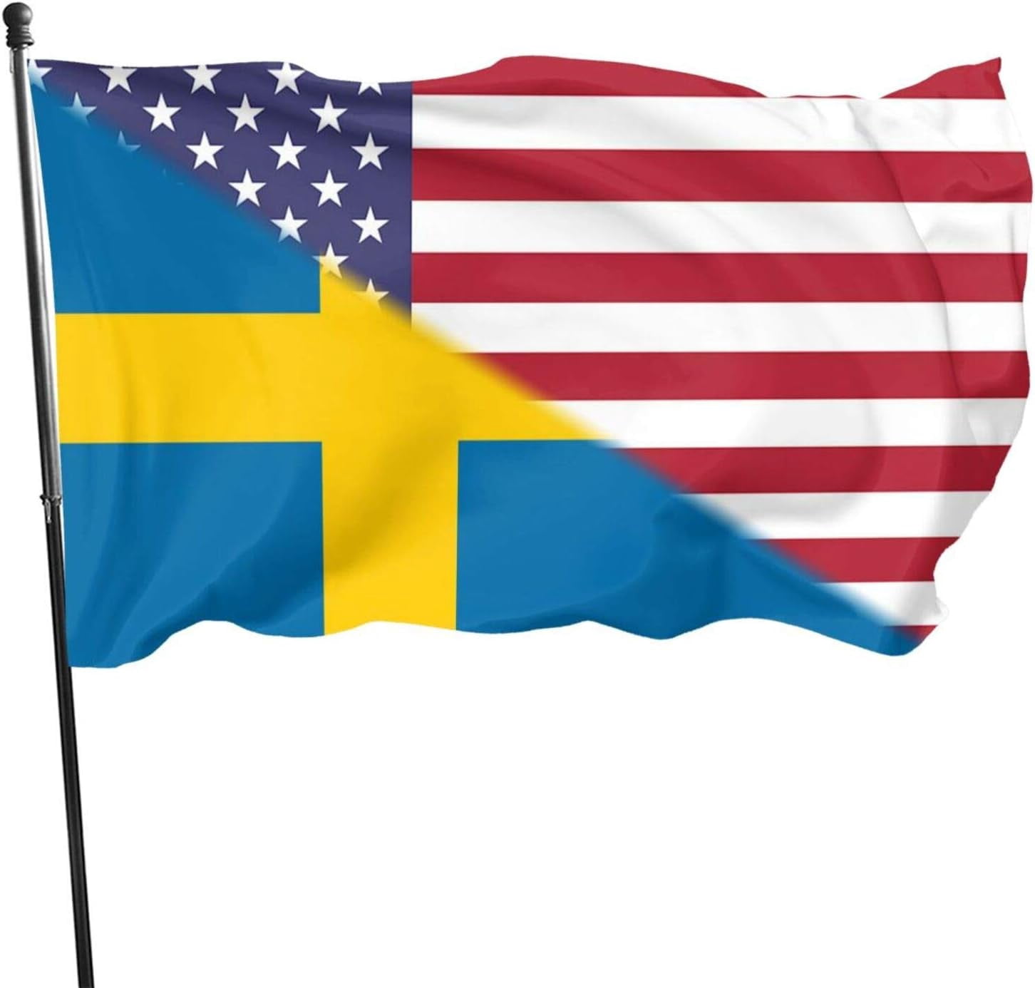 American Flag And Swedish Flag Banner Outdoor Indoor Decorative Garden ...