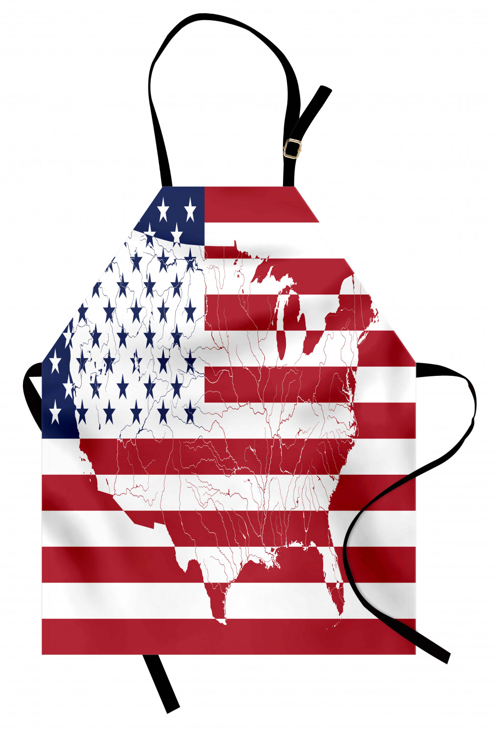 American Flag Apron America Continent Shaped Flag Martial Design ...