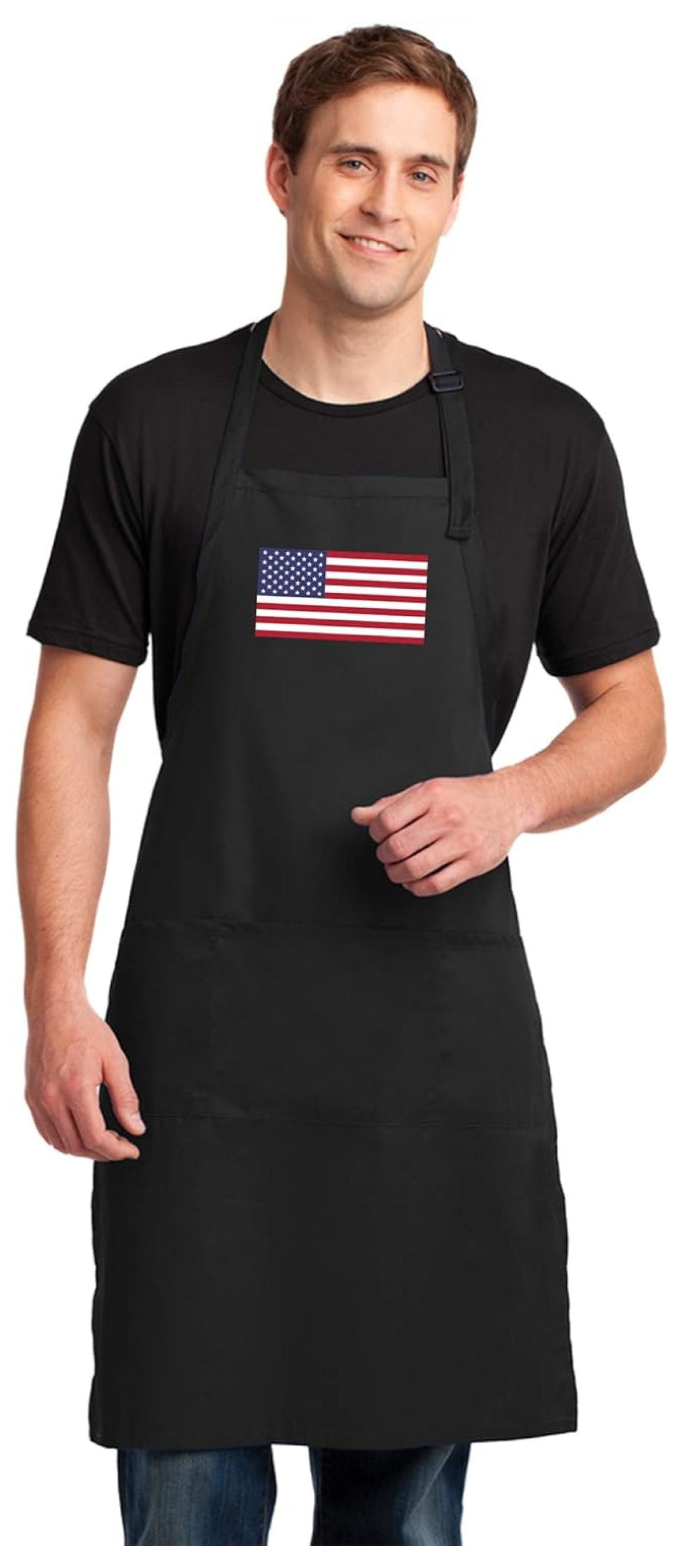 American Flag Apron LARGE USA Flag Aprons For Men or Women - Walmart.com
