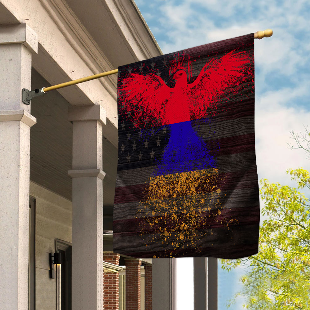 American Flag- Armenian Flag Armenia US Friendship Forever July 4 ...