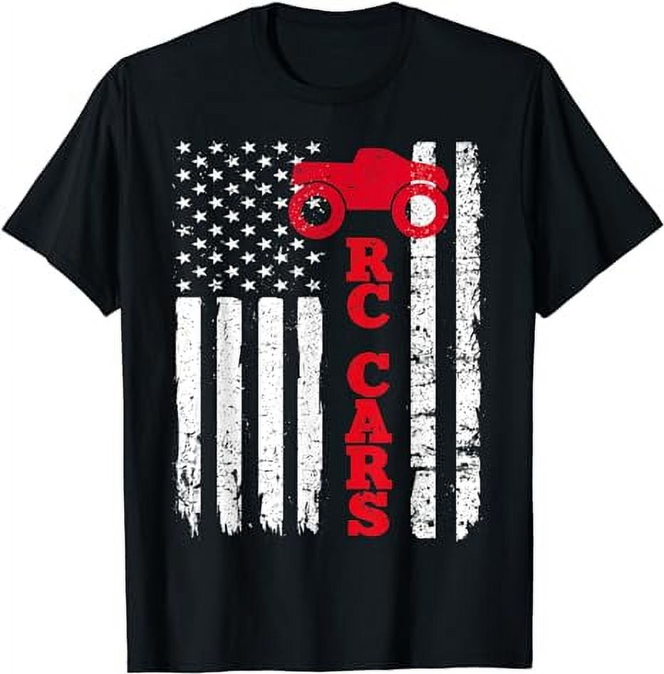 American Flag Auto Remote Model T-Shirt - Walmart.com