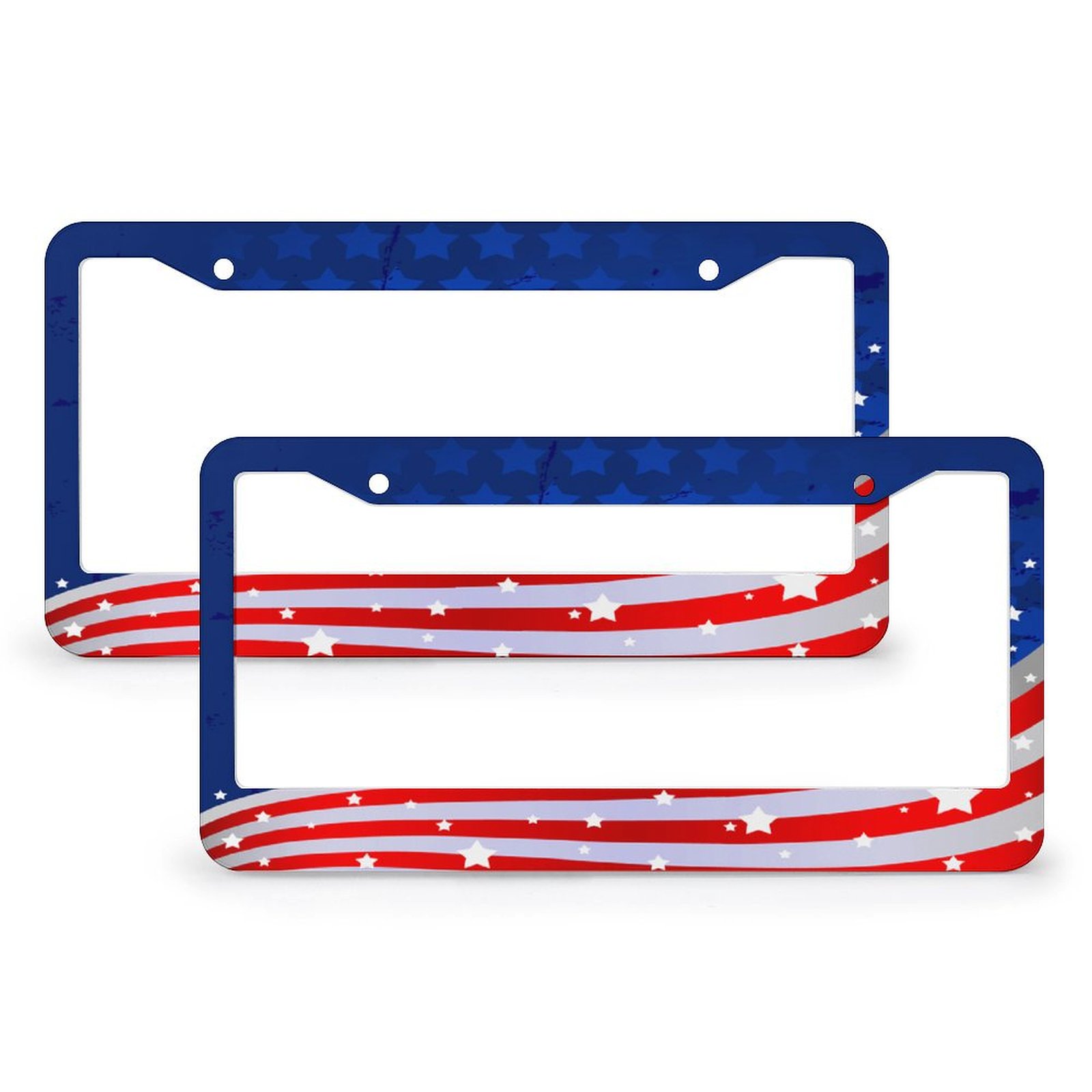 American Flag Background License Plate Frames - License Plate Frame ...