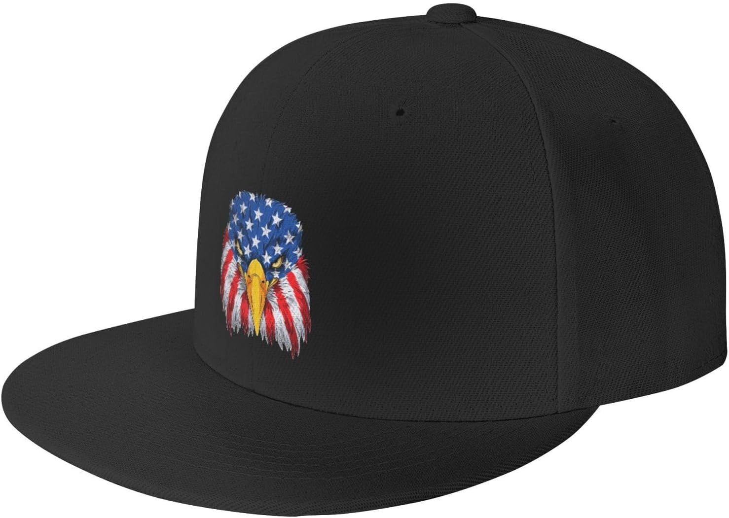 American Flag Bald Eagle Head Snapback Hats for Men Baseball Cap ...