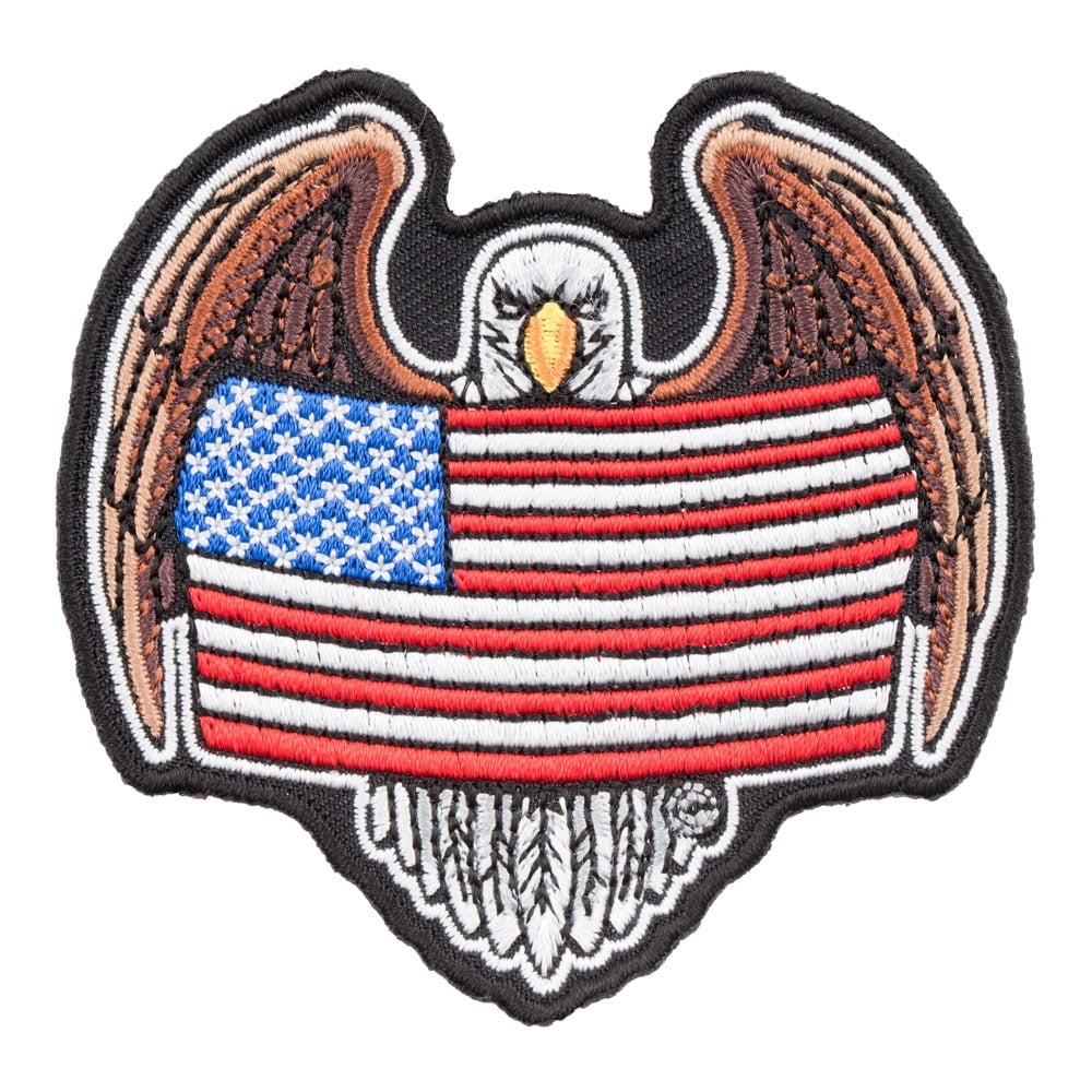 American Flag Bald Eagle Patch, Patriotic US Flag Patches - Walmart.com